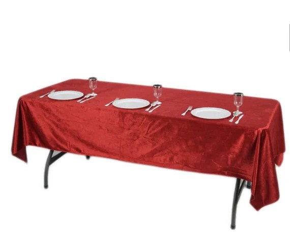 Rectangular Velvet - Rectangular tablecloth 60x102 - Rectangular ...