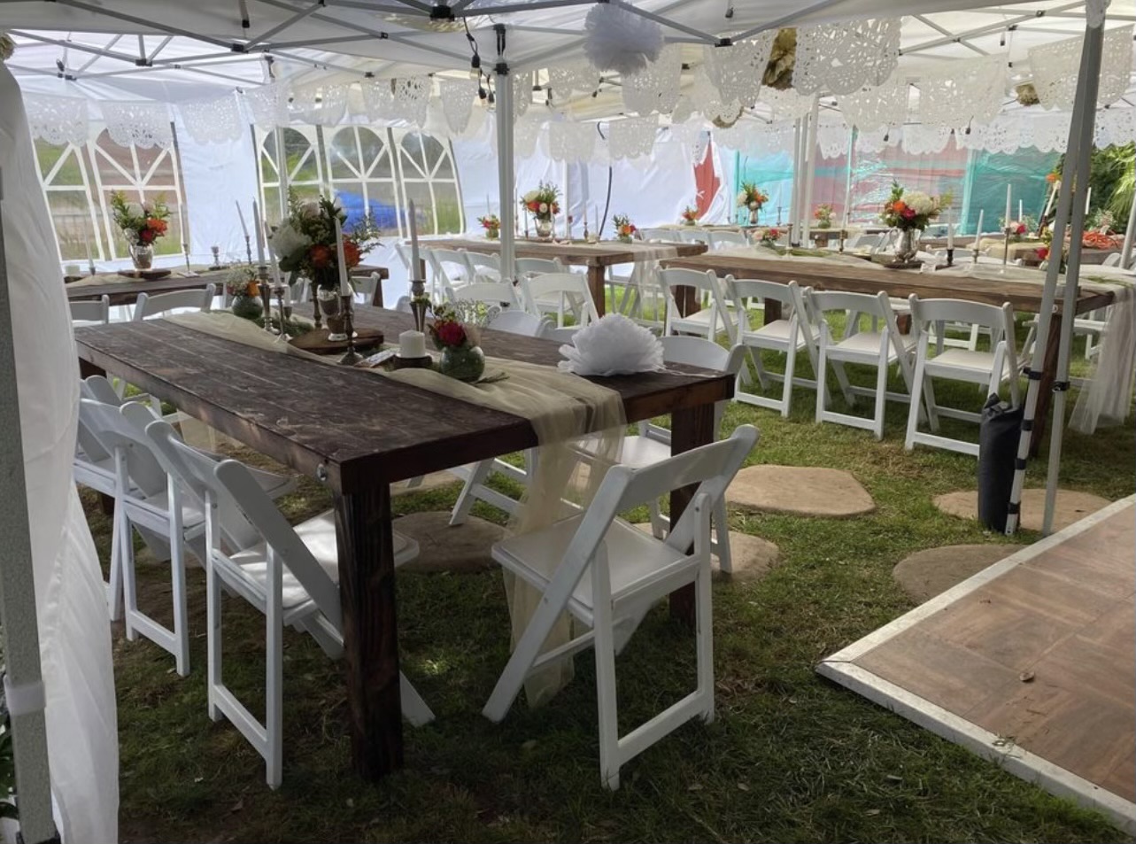 8ft Farm Table - Tables - Inventory - Mega Party Rental